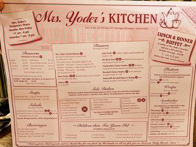 This menu isn't just a list of food—it's a roadmap to happiness. Note the little hearts marking house specialties, like trail markers to culinary bliss.