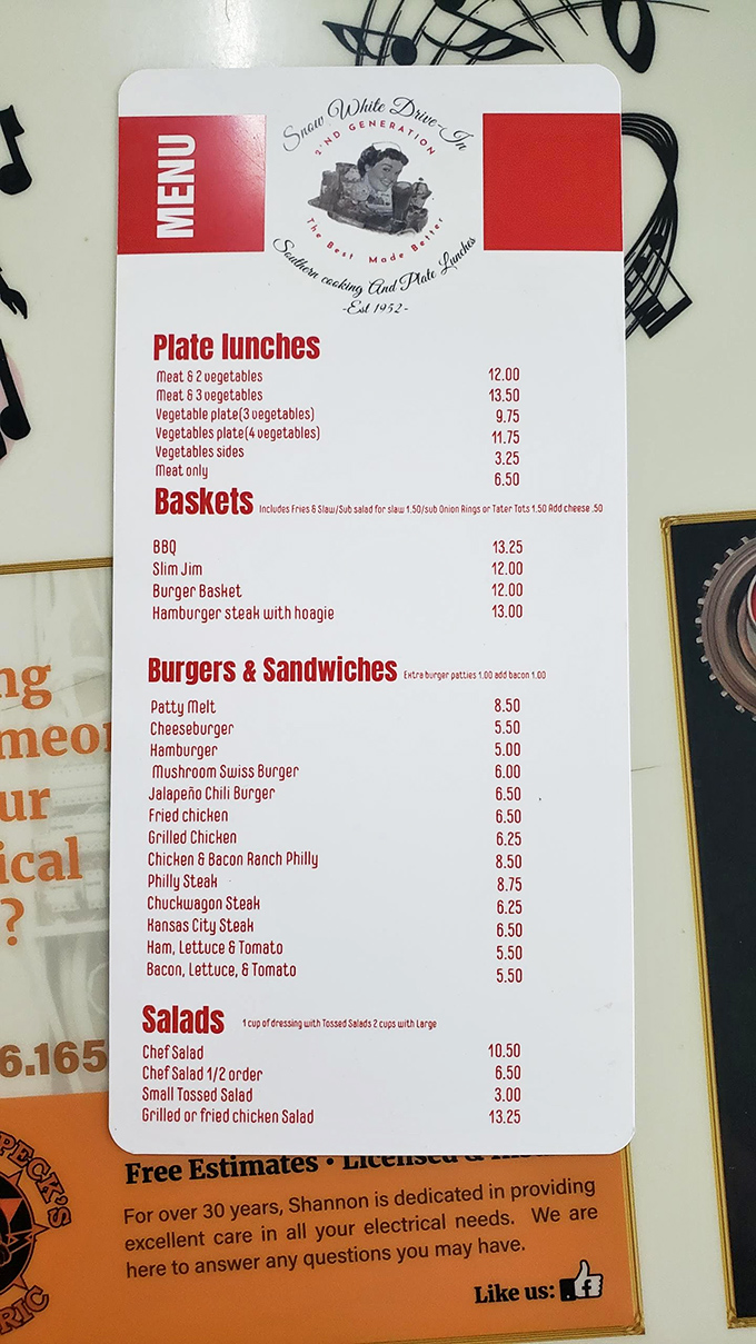 This menu isn't just a list of food—it's a roadmap to happiness. The Patty Melt and Jalapeño Chili Burger are calling your name!