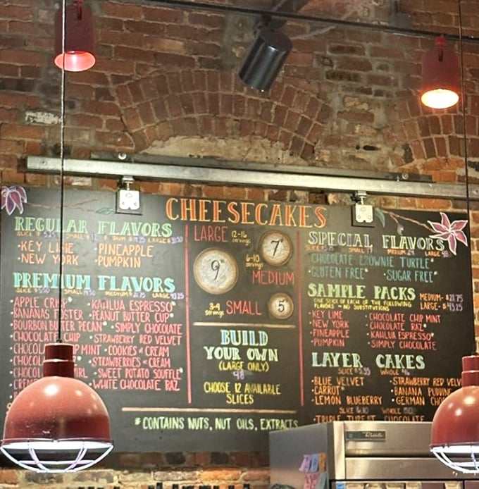 This menu board isn't just a list—it's a roadmap to happiness. From Key Lime to Kahlua Espresso, each flavor promises its own unique journey.