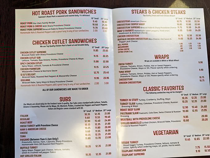 A menu that reads like poetry to the hungry – where decisions become existential crises and "I'll have one of everything" seems perfectly reasonable.