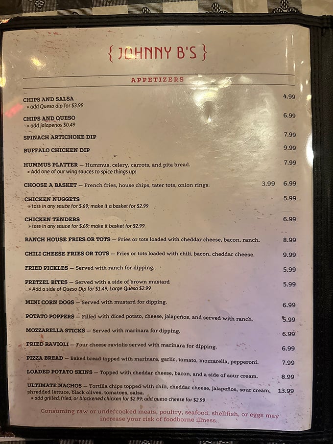 The menu reads like a love letter to comfort food, where appetizers aren't starters—they're the opening act of a delicious concert.