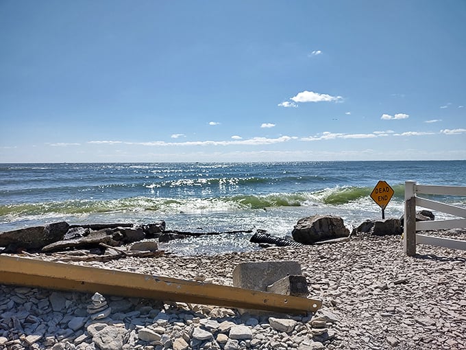 Mother Nature's infinity pool. Where Lake Erie's waves create a soundtrack that beats any meditation app you've downloaded and forgotten about.