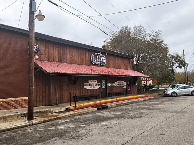 Black's Barbecue's unassuming exterior belies the smoky treasures within. Like all great Texas institutions, it lets the meat do the talking.