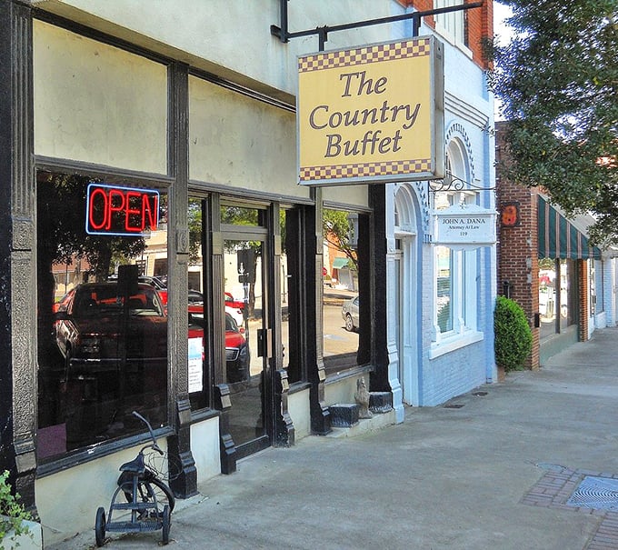 The Country Buffet's unassuming exterior belies the culinary treasures within. This local institution serves up Southern comfort food that keeps locals coming back for decades.