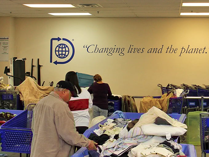 "Changing lives and the planet" isn't just a slogan on the wall—it's what happens when determined shoppers dive into these blue seas of possibility.