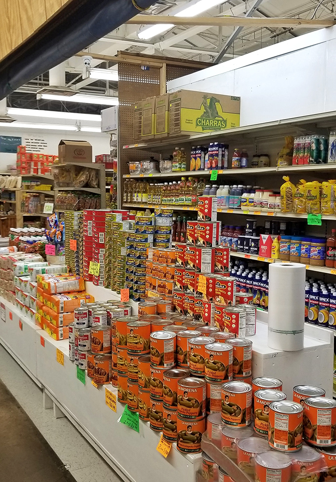 International grocery aisles that would make a chef weep with joy. Those chipotle peppers aren't just canned goods—they're vacation memories waiting to happen.