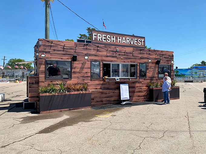 The Fresh Harvest stand proves good things come in rustic packages – this wooden outpost serves up local bounty with no pretense, just pure Ohio goodness.