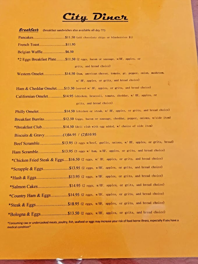 This golden menu of breakfast possibilities might be the most important document you'll read all day.