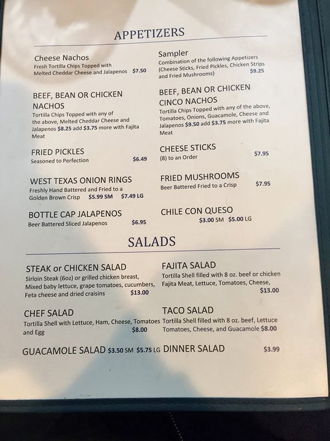 This menu isn't just a list of food—it's a roadmap to happiness. The appetizer section alone could sustain a small nation.