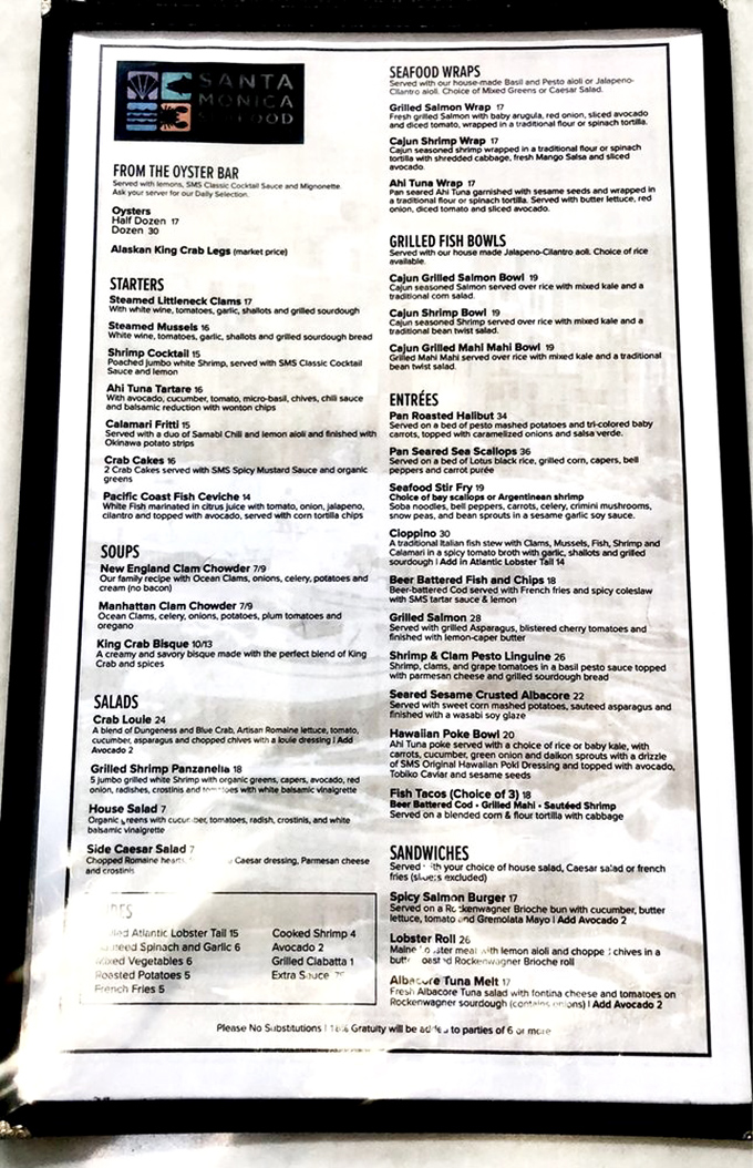 The menu reads like a love letter to the sea—each dish a promise of coastal bliss without the hassle of catching it yourself.