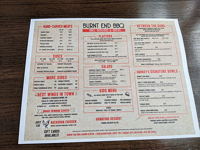 This menu isn't just a list – it's a roadmap to happiness. Study it like you're cramming for the most delicious exam of your life.