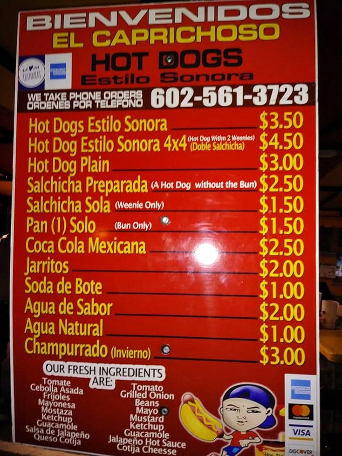 Menu simplicity at its finest. Like the Beatles' greatest hits album – nothing fancy, just all the classics you actually want.