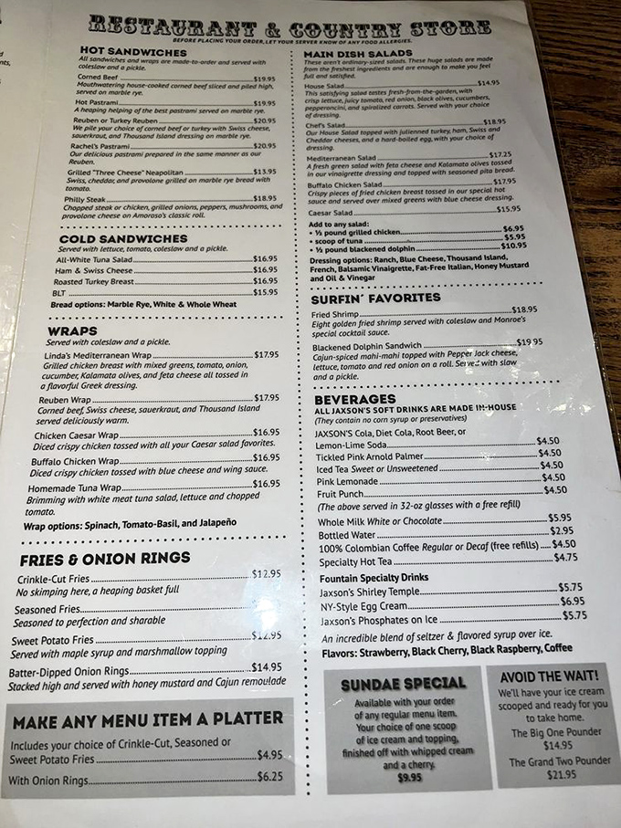 This menu isn't just a list—it's a roadmap to happiness. The hardest part is choosing just one thing.