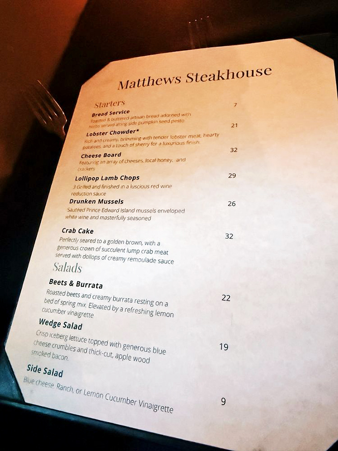 A menu that reads like a love letter to carnivores. Each description promises a flavor journey worth every calorie—diet starts tomorrow, obviously.