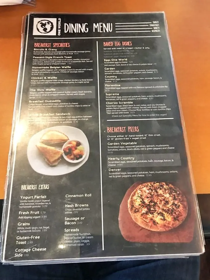 The breakfast menu reads like a love letter to morning indulgence. "The Elvis" waffle? Thank you, thank you very much.