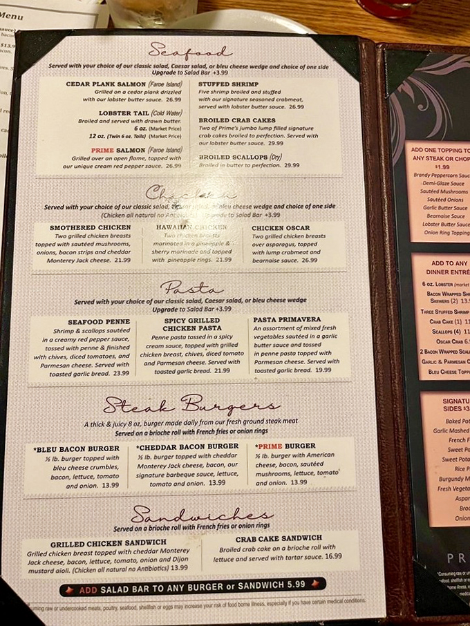A menu that reads like poetry to meat lovers—each description a promise of flavors to come, each option more tempting than the last.