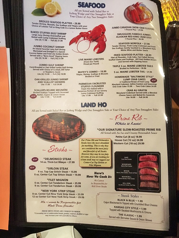The menu reads like a love letter to the ocean. Each description promises a seafood romance that landlocked Pennsylvania rarely experiences.