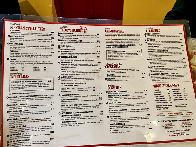 The menu at Red Iguana isn't just extensive – it's a doctoral thesis on Mexican regional cuisine that requires strategic planning and possibly a second stomach.