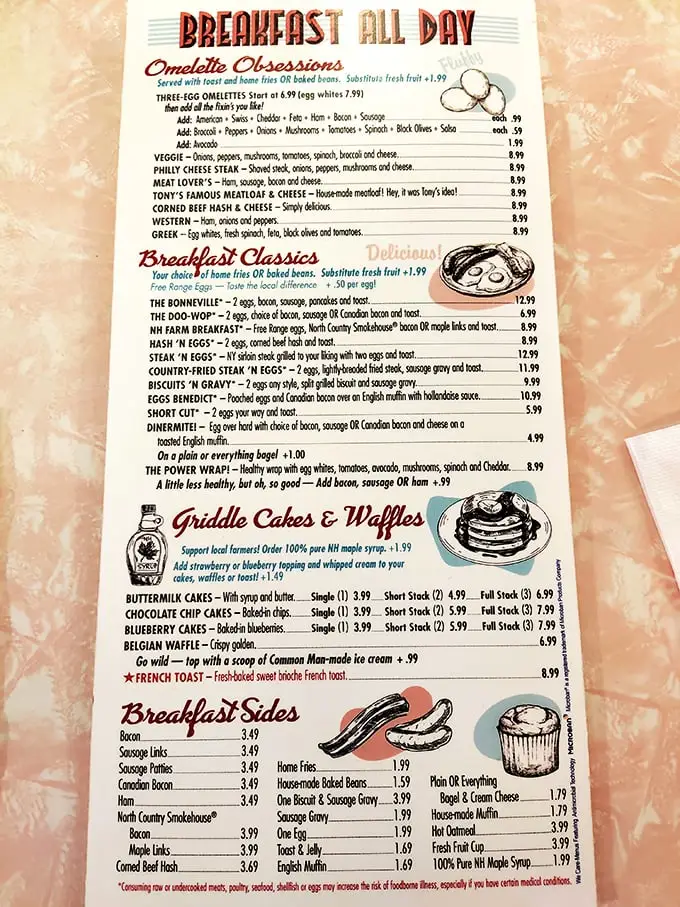 Breakfast all day isn't just a menu section—it's a philosophy of life. The "Omelet Obsessions" alone could keep you coming back weekly for months.