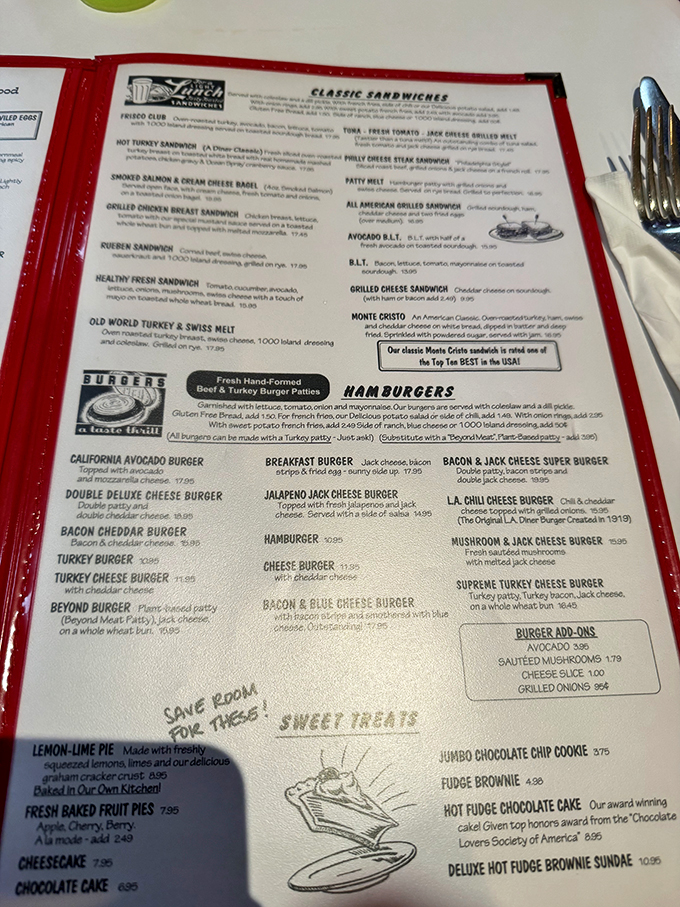 This menu isn't just a list of food—it's a historical document. Decisions have never been so deliciously difficult.