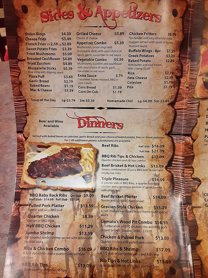 A menu that reads like a love letter to carnivores – where decisions aren't just difficult, they're existential crises worth having.