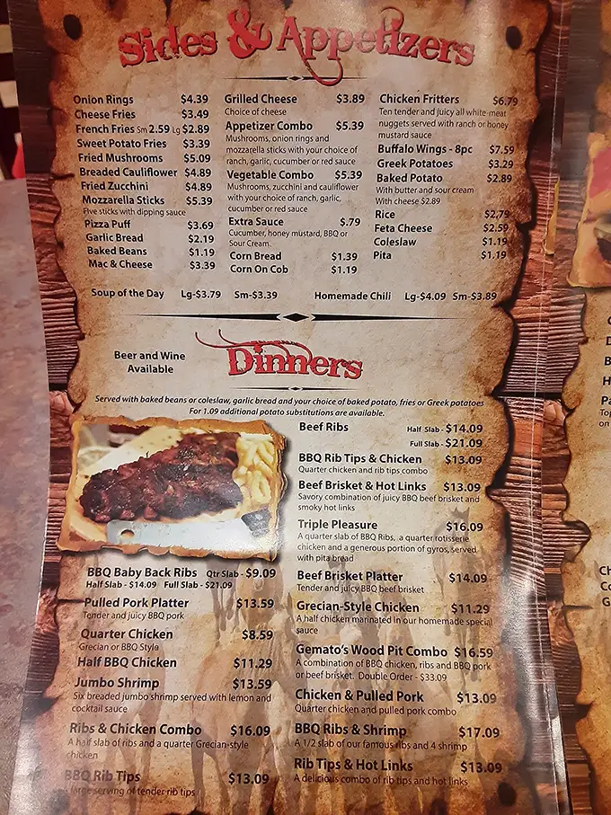 A menu that reads like a love letter to carnivores – where decisions aren't just difficult, they're existential crises worth having.