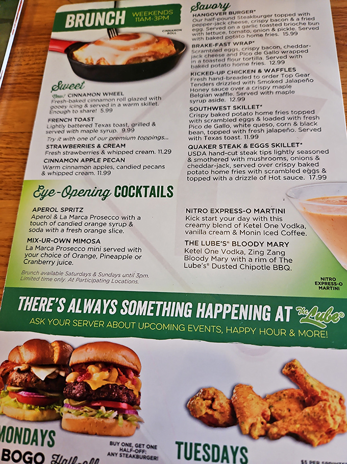 Weekend brunch that revs your engines! Their menu features everything from cinnamon wheels to steak and eggs, plus eye-opening cocktails to jumpstart your day.