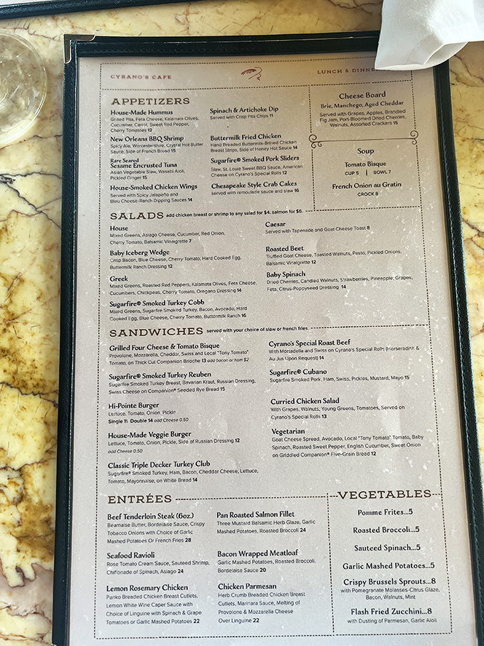 The menu reads like a love letter to American comfort food, each dish promising to exceed your wildest expectations.