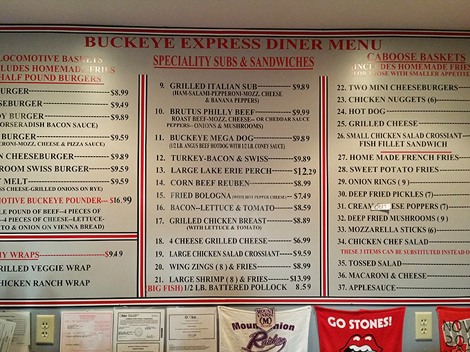 Menu decisions have never been so deliciously difficult. The "Locomotive Basics" section alone could derail any diet plans.