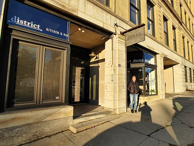 District Kitchen & Bar exemplifies Pittsfield's renaissance, offering sophisticated dining in a historic building where your wallet won't need therapy afterward.