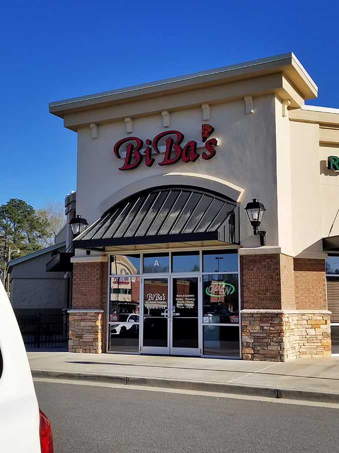 Biba's Italian Restaurant proves small towns can deliver big flavors. That stone facade isn't just for show—it's the gateway to authentic Italian cuisine in Georgia's heartland.