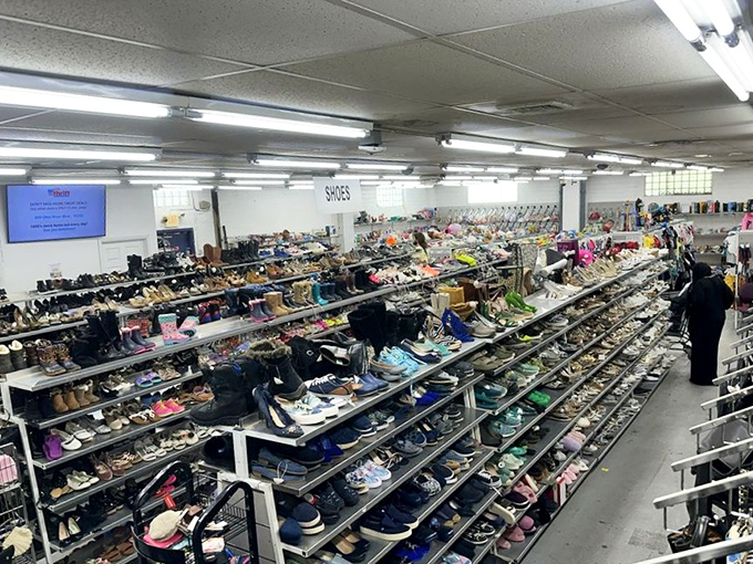 Not just a shoe section—it's a footwear library where each pair waits to tell its next chapter.