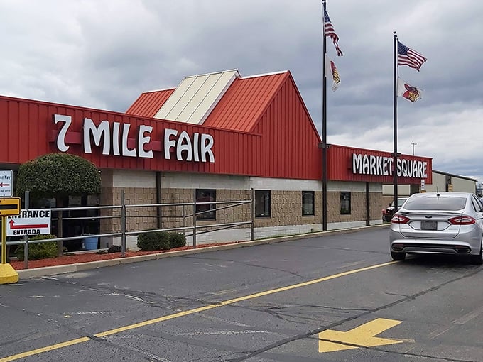 The red-roofed kingdom of 7 Mile Fair stands like the Emerald City for deal-seekers—except the wizard really is that impressive.