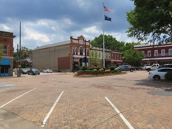 Abbeville's historic theater anchors a downtown that looks straight out of a Hallmark movie. Those awnings have sheltered shoppers for generations!