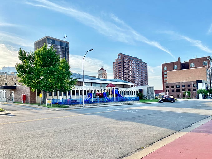 Bartlesville's stunning stone architecture whispers of oil wealth past. This isn't just a building—it's a time machine!