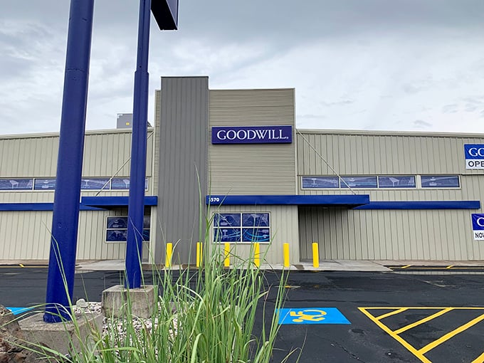 Goodwill Pocatello's no-nonsense exterior hides a wonderland of possibilities. Don't judge this book by its cover!