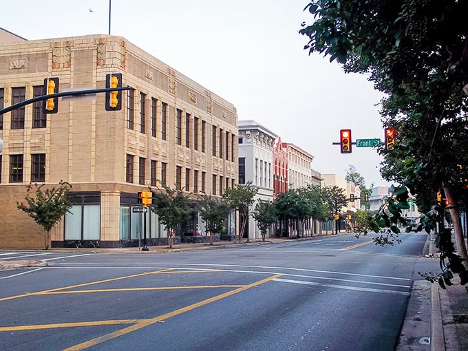 Hattiesburg's historic buildings frame streets where college-town energy meets small-town prices – a perfect match for fixed-income living.