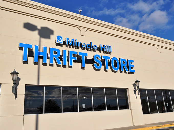Miracle Hill's sunny facade welcomes bargain hunters like a beacon of thrifting hope—where budget dreams come true daily.
