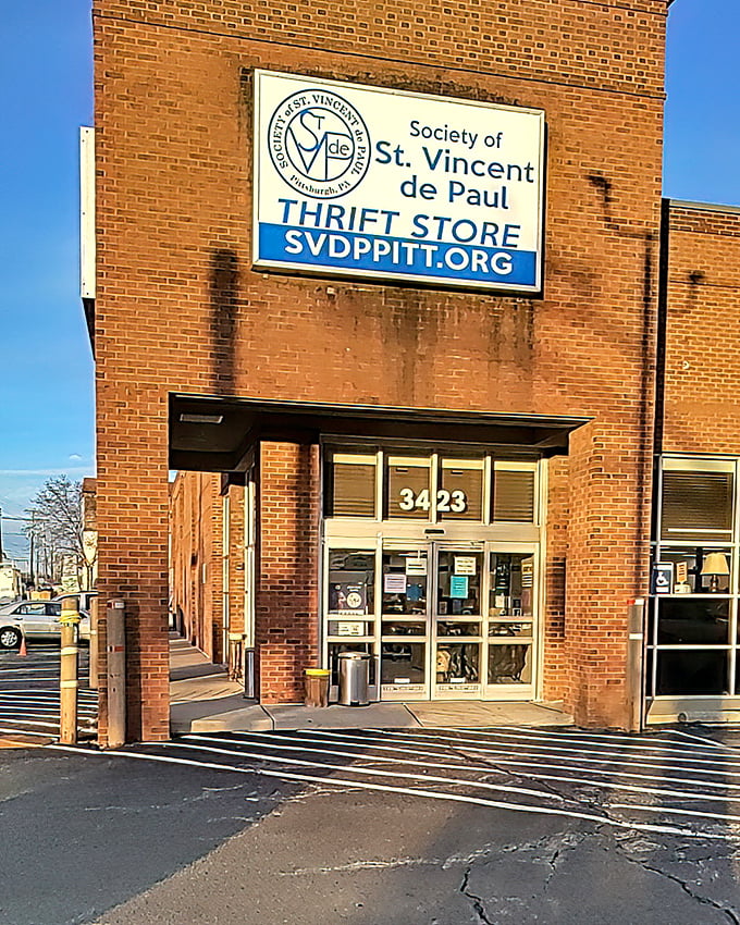 Saint Vincent de Paul's brick exterior suggests stability – just like the quality furniture you'll find within these walls.