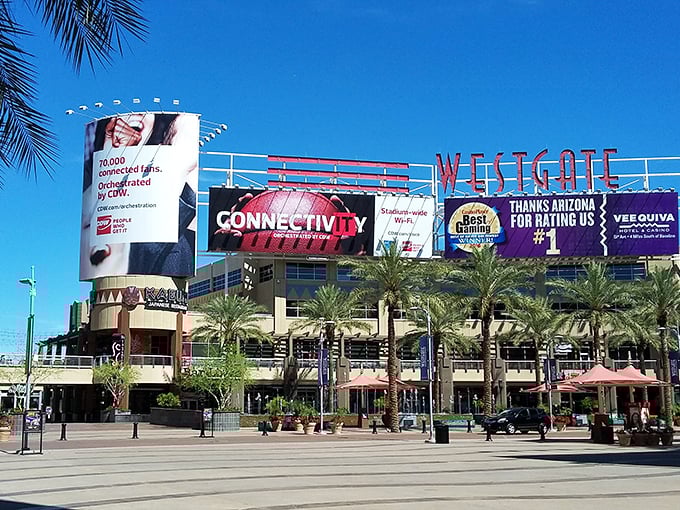 Westgate's palm-lined plaza looks like it's ready for its Hollywood close-up. Shopping here is practically a vacation with receipts!