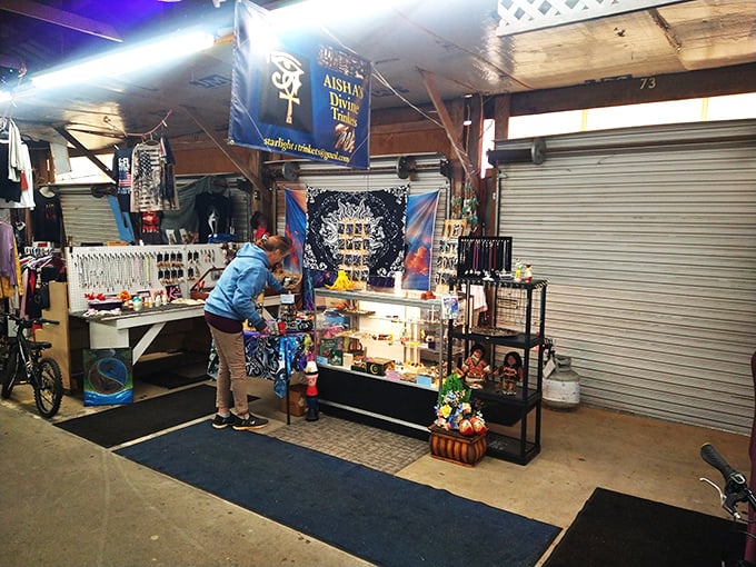 Shoppers browse with purpose at the Jockey Lot. That perfect something is always just one more booth away.