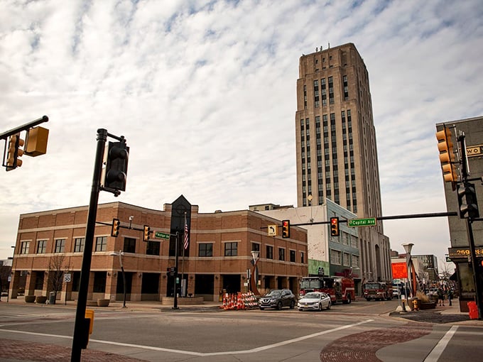 The birthplace of breakfast innovation keeps its downtown looking timeless – Battle Creek's historic buildings have stories crunchier than your morning toast.
