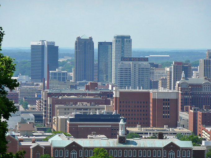 From this vantage point, Birmingham reveals itself as a city of contrasts—modern high-rises alongside historic buildings, all at prices that won't break the bank.