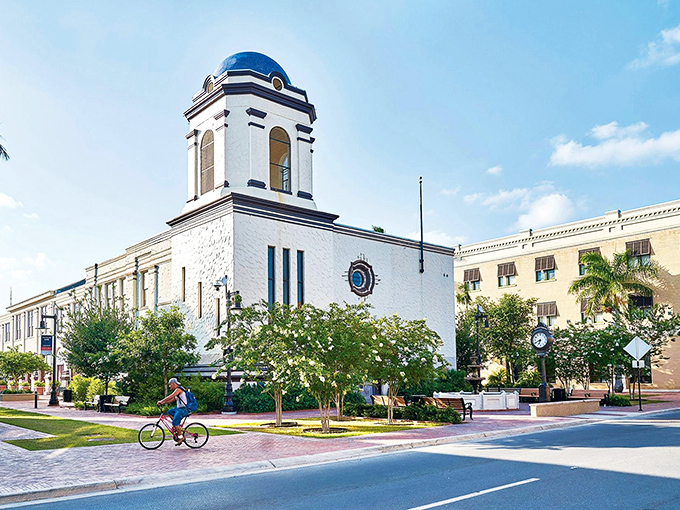 Palm trees and wide-open spaces define Brownsville's Commerce Street, where the pace of life moves refreshingly slower than your last software update.