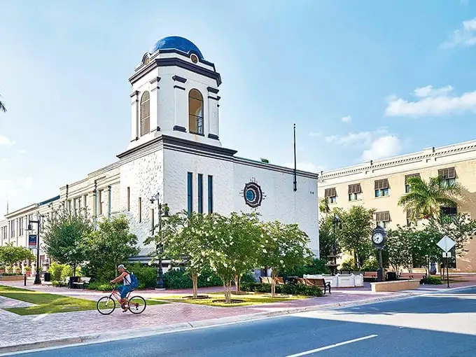 Palm trees and wide-open spaces define Brownsville's Commerce Street, where the pace of life moves refreshingly slower than your last software update.