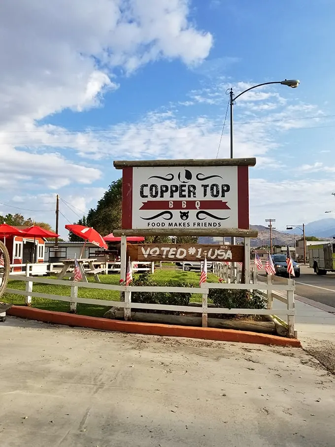 Copper Top's mountain backdrop makes every bite taste like a scenic adventure on your plate. 