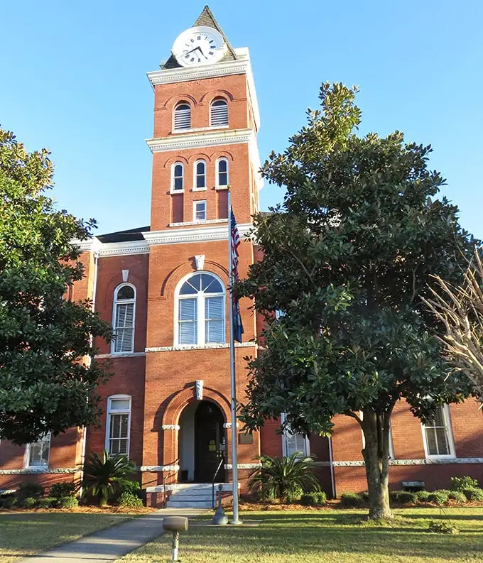 This stately brick courthouse has witnessed more Georgia history than most textbooks—and looks better with age.