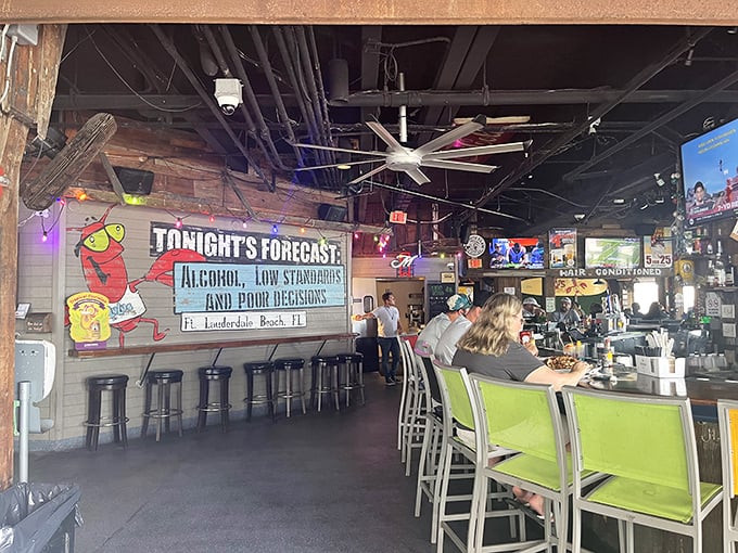 "Tonight's Forecast: Alcohol, Low Standards, and Poor Decisions." Finally, a weather report we can all get behind!