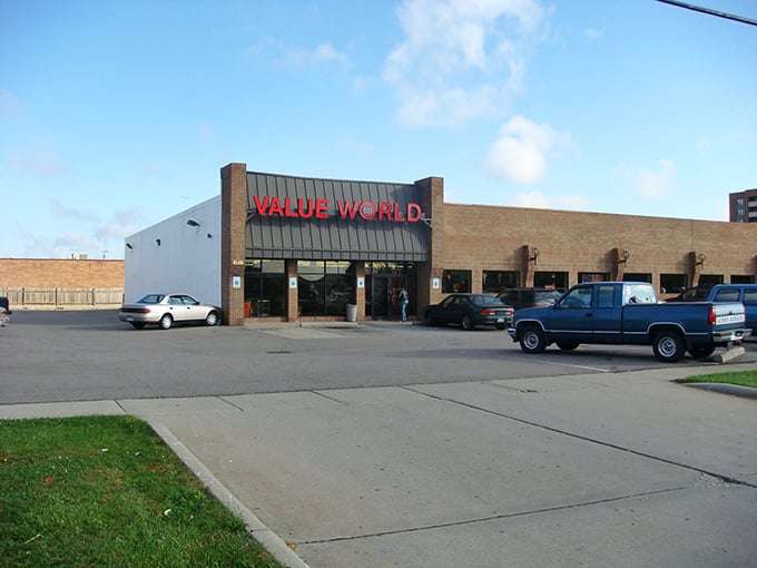 This unassuming brick facade hides a labyrinth of secondhand treasures. Value World's Warren location is where budget-conscious shoppers become explorers.