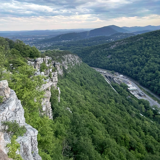 Nature's grand cathedral! Wills Mountain's dramatic cliffs frame the valley like a postcard you can step right into.